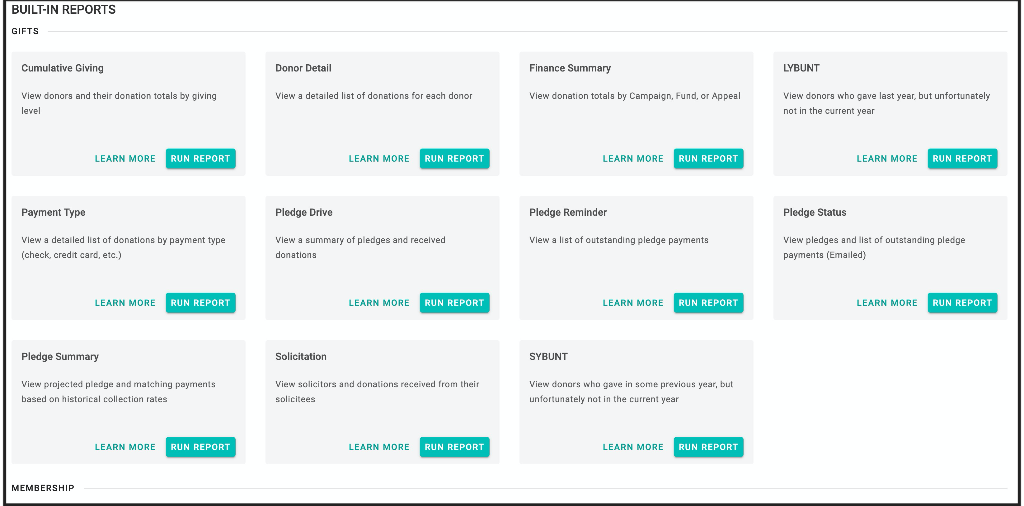 Reports Overview – Salsa Knowledgebase