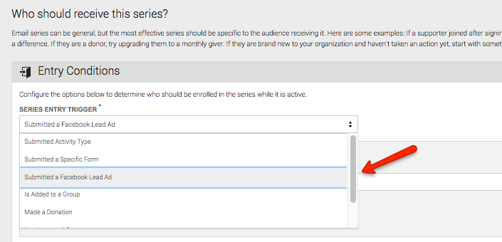 Lead Ads - Capture Supporter Information – Salsa Knowledgebase
