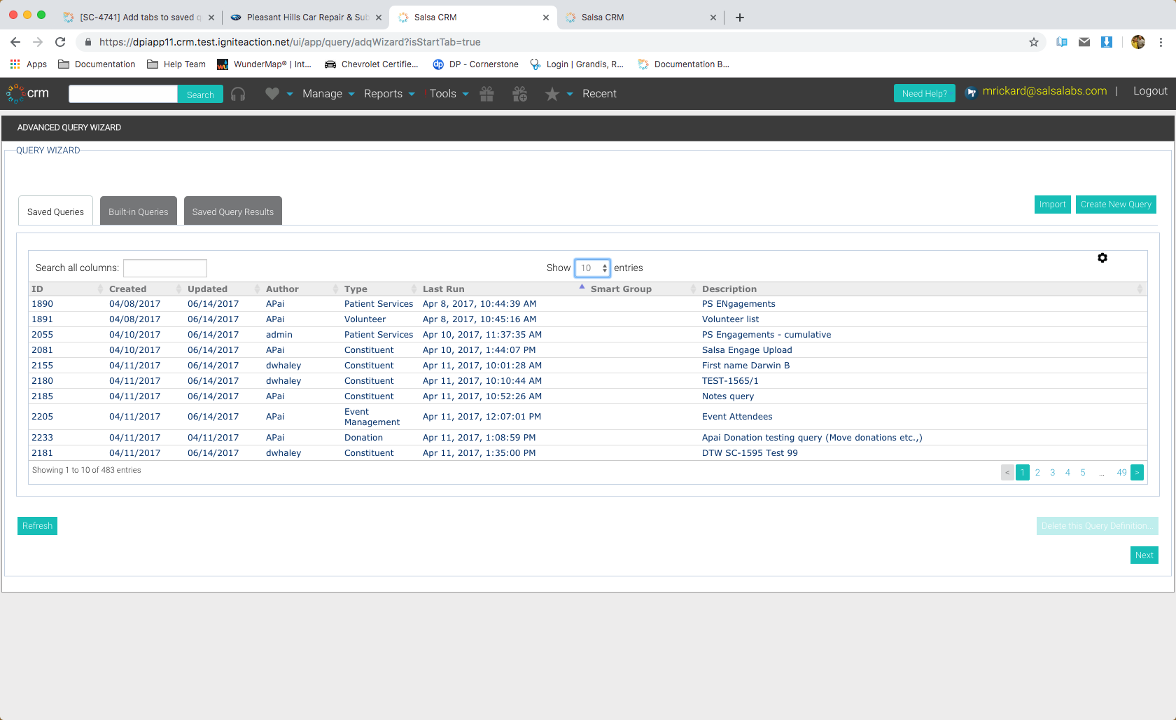 Advanced Query Wizard (AQW) Overview – Salsa Knowledgebase