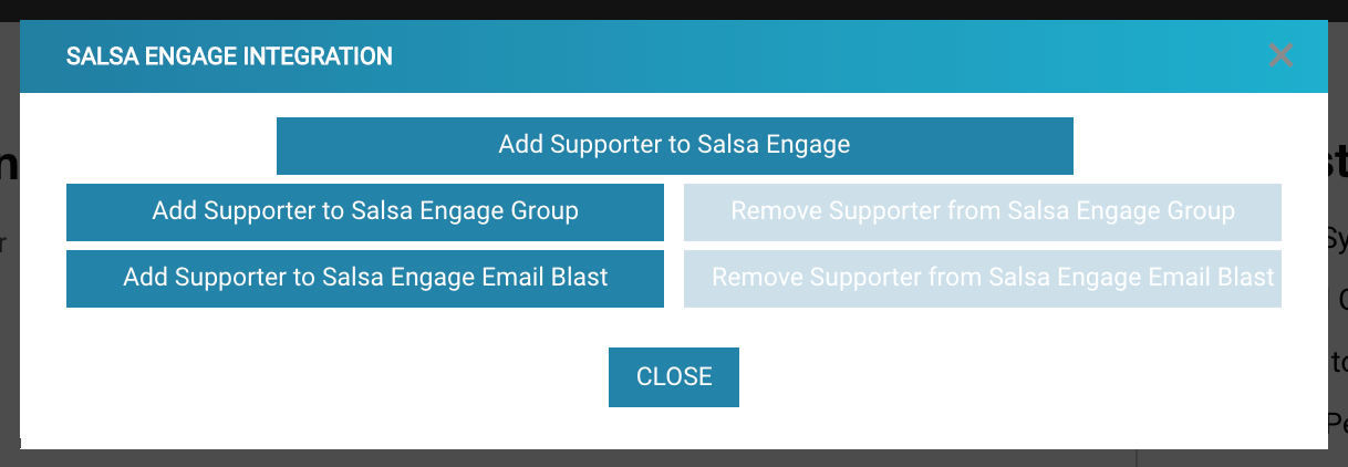 Sync CRM Constituents to Engage – Salsa Knowledgebase